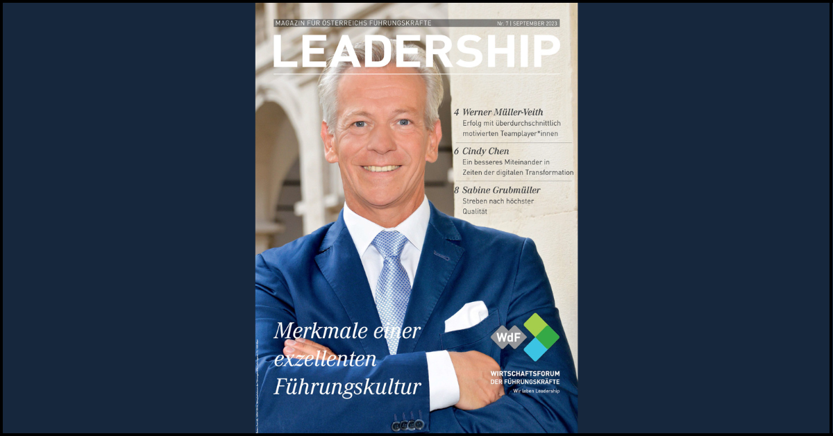 Leadership magazine interview with Photoneo's CEO Werner Mueller-Veith ...